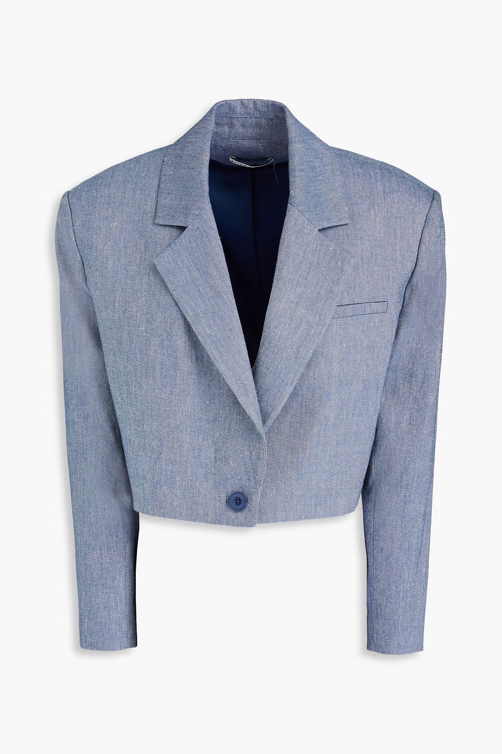 Blazer en denim court ALICE + OLIVIA – Élégance et style contemporain ...